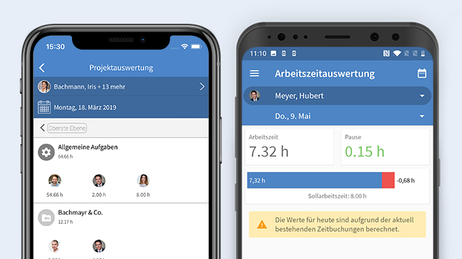 Mobile Zeiterfassung App für Smartphone und Handy | TimeTac